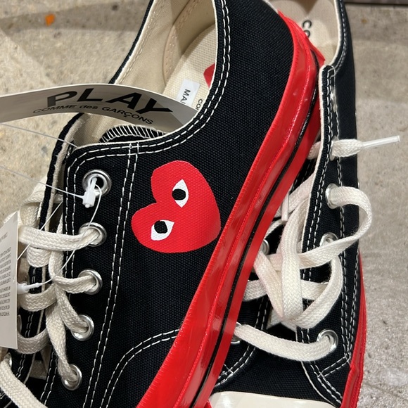converse play | Shoes | Nwt Comme Des Garcons Play Converse Unisex Red ...